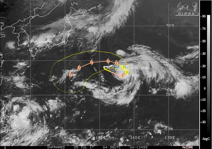 Doble danza de ciclones tropicales en el Pacífico: efecto Fujiwhara - Revista del Aficionado a ...
